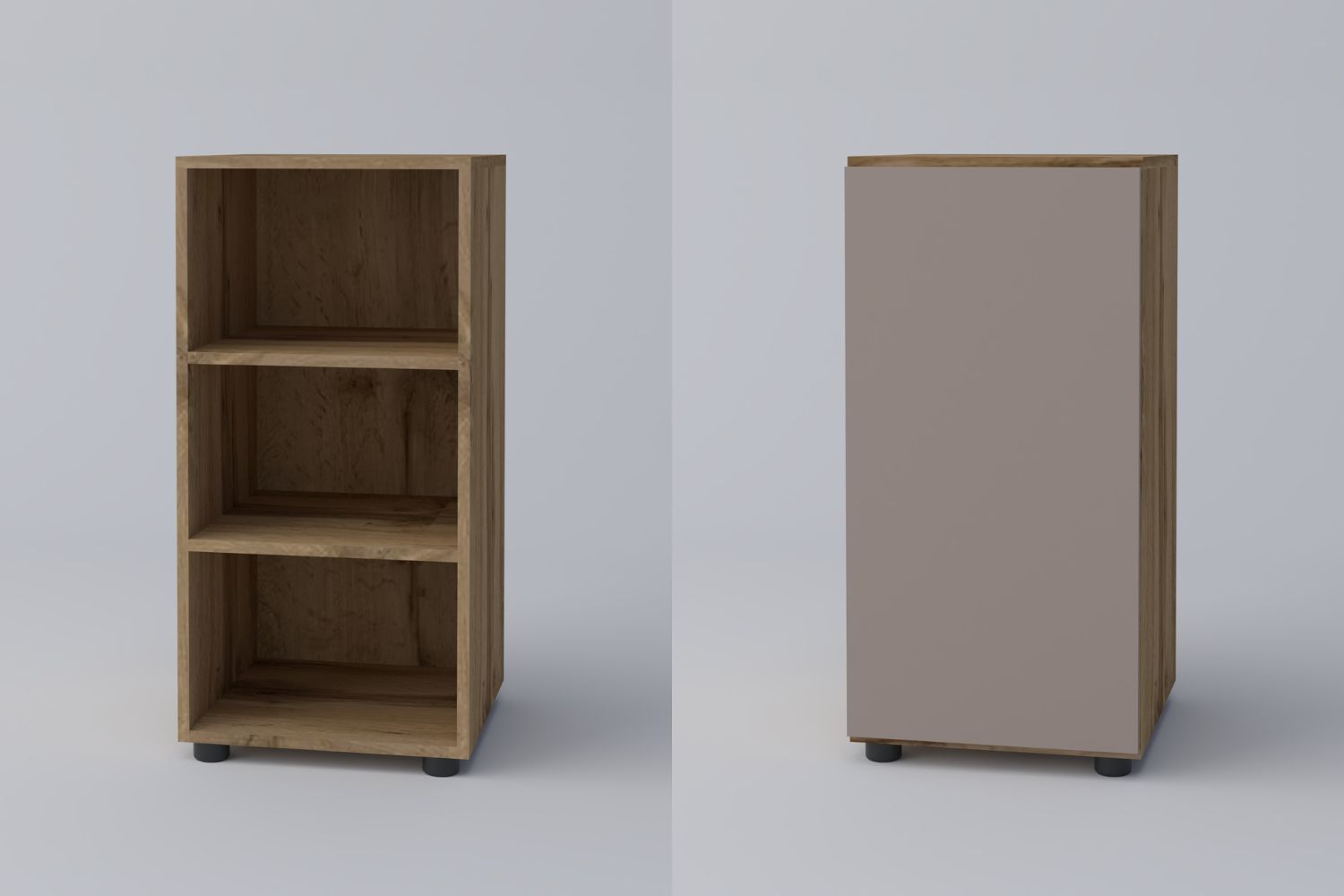 Комод 1Д СПЕЙС - тофи / апалачи ︽ Онлайн на Цена 40,00 € - ХОП Мебели