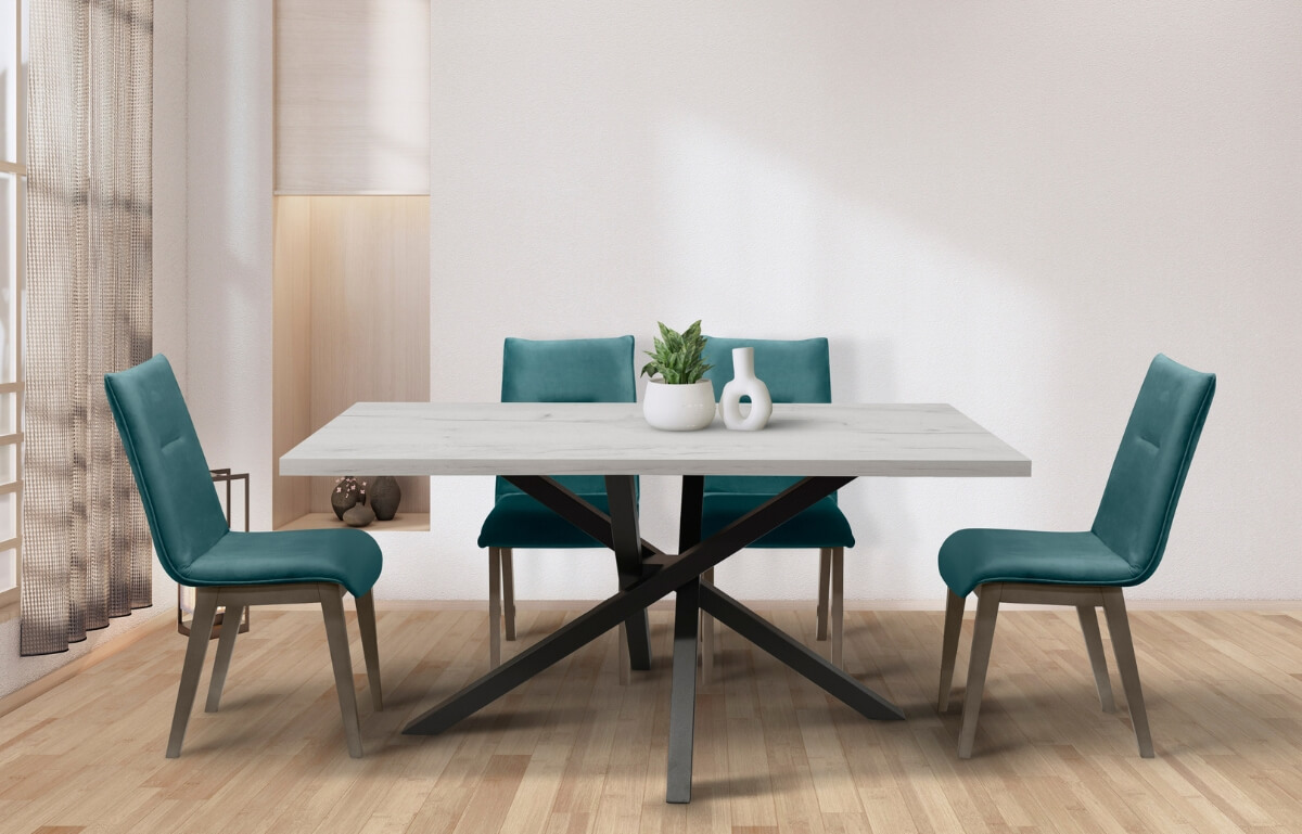 Трапезна маса Пабло Х 140/80 - снежен храст ︽ Онлайн на Цена 629,00 лв ...